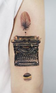 Typewriter Tattoo - TattMania
